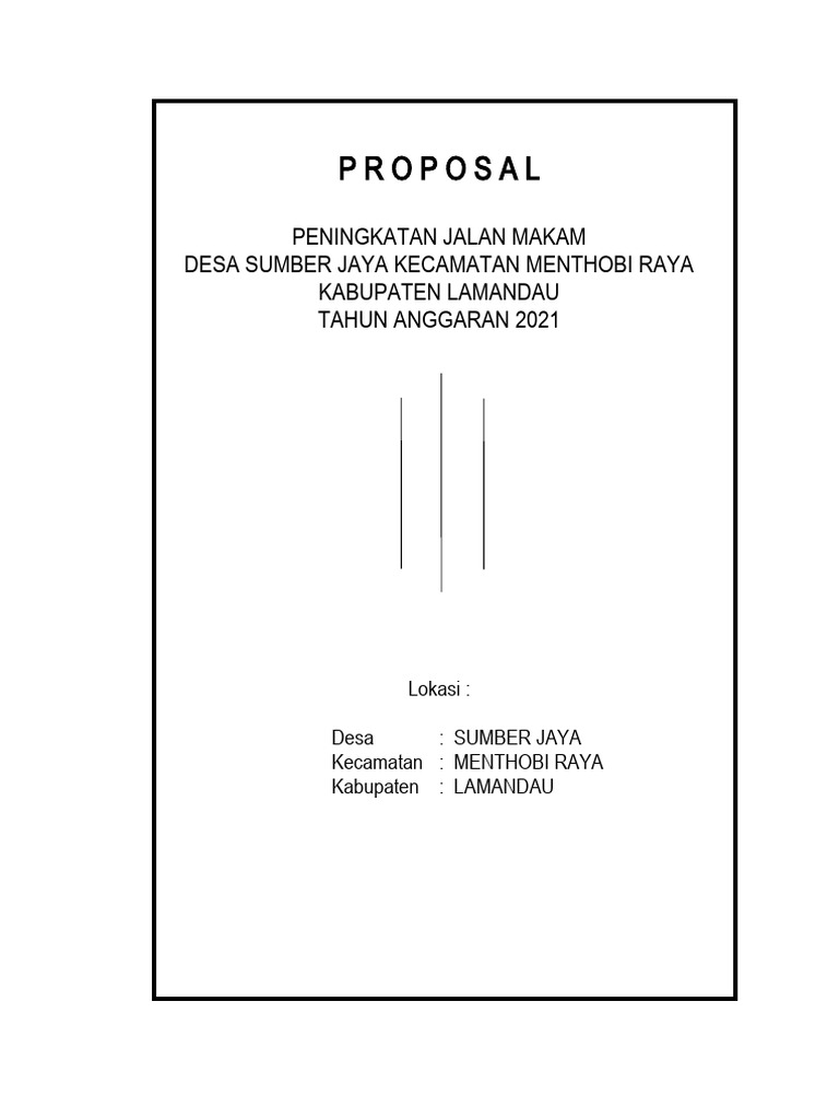 Proposal Jalan Makam | PDF