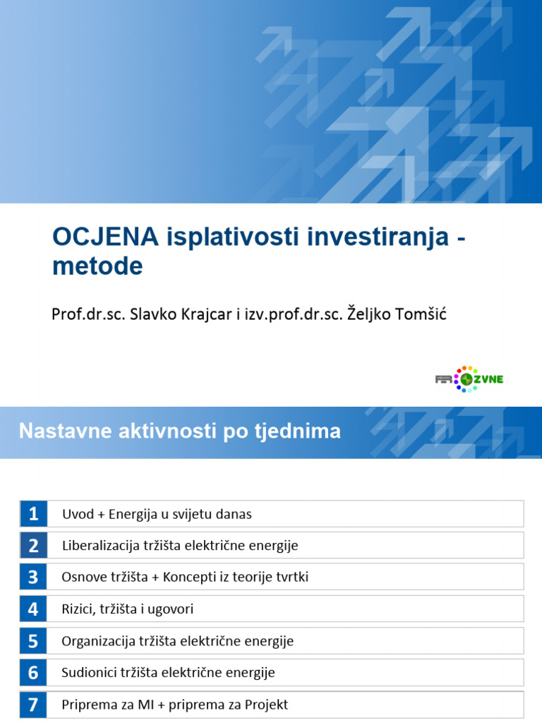 Ocjena Isplativosti Investiranja Metode | PDF