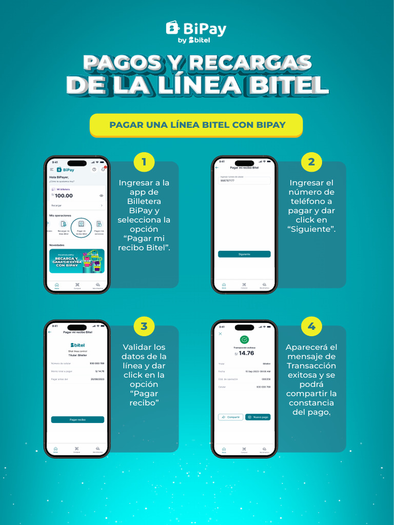 Pagos y Recargas de La Línea Bitel | PDF | Negocios | Finanzas y dinero