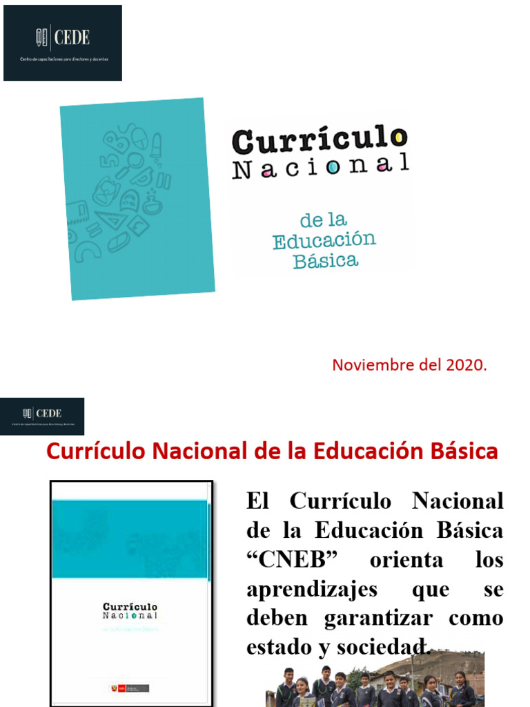 Cneb PPT1 | PDF | Plan de estudios | Aprendizaje
