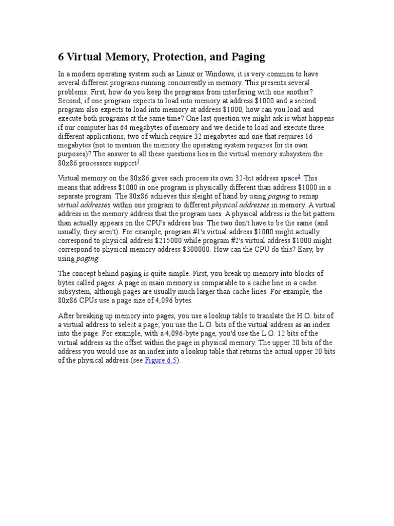 Virtual Memory | PDF | Cpu Cache | Office Equipment
