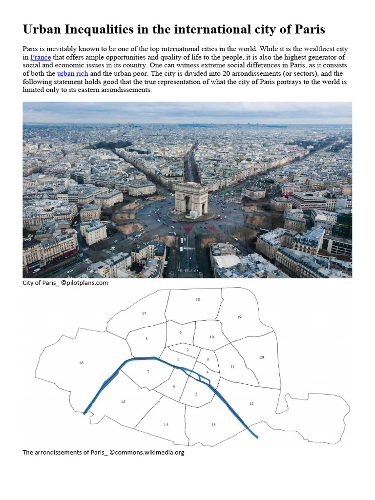Y12W7L1 - Urban Inequalities in The International City of Paris | PDF ...