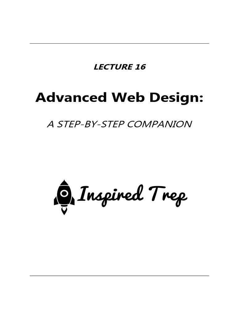 Advanced Web Design Step by Step Companion | PDF | Word Press | Menu (Computing)