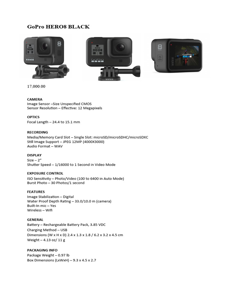 GoPro HERO8 BLACK | PDF