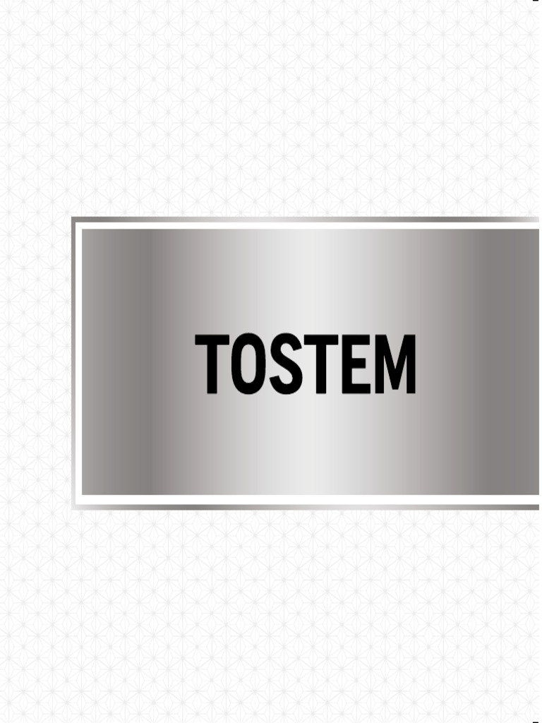 TOSTEM Product Brochure 2020-21 | PDF | Window | Door
