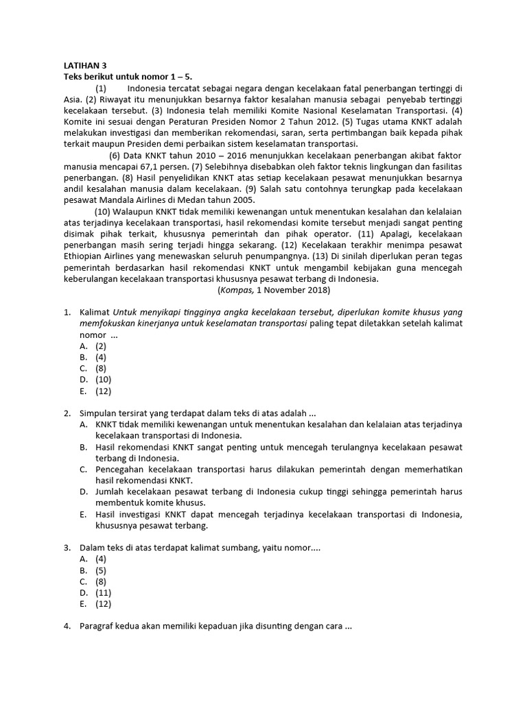 Latihan Utbk 3 | PDF