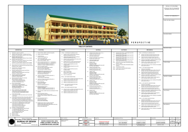 Standard Classroom Building - DPWH As of 021524 A1 | PDF | Civil ...