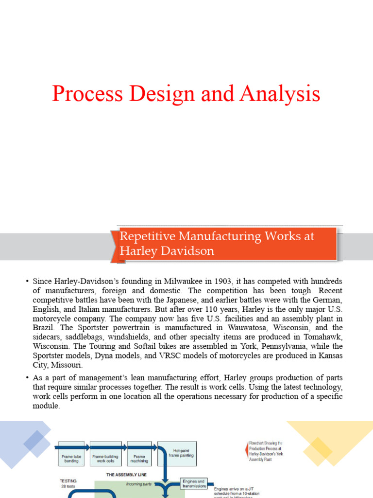 Process Design and Analysis | PDF | Harley Davidson | Business