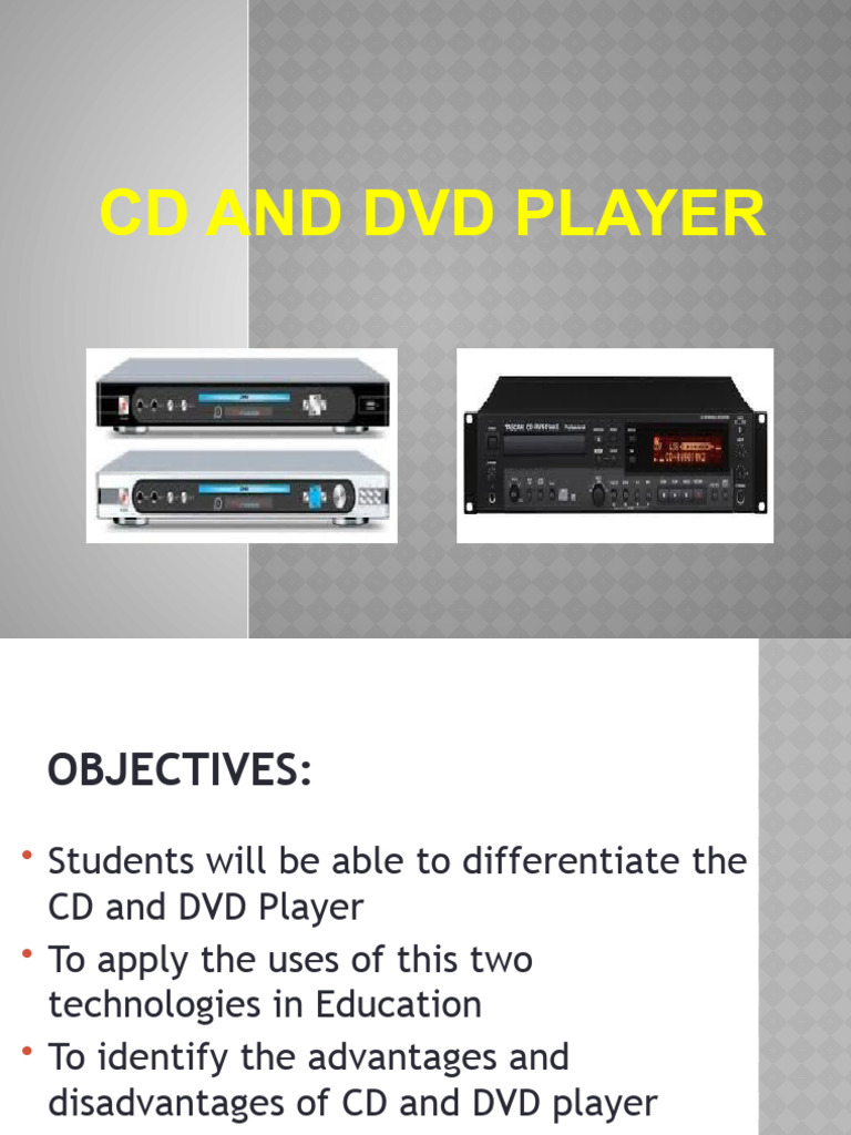 CD and DVD Player | PDF | Compact Disc | Dvd