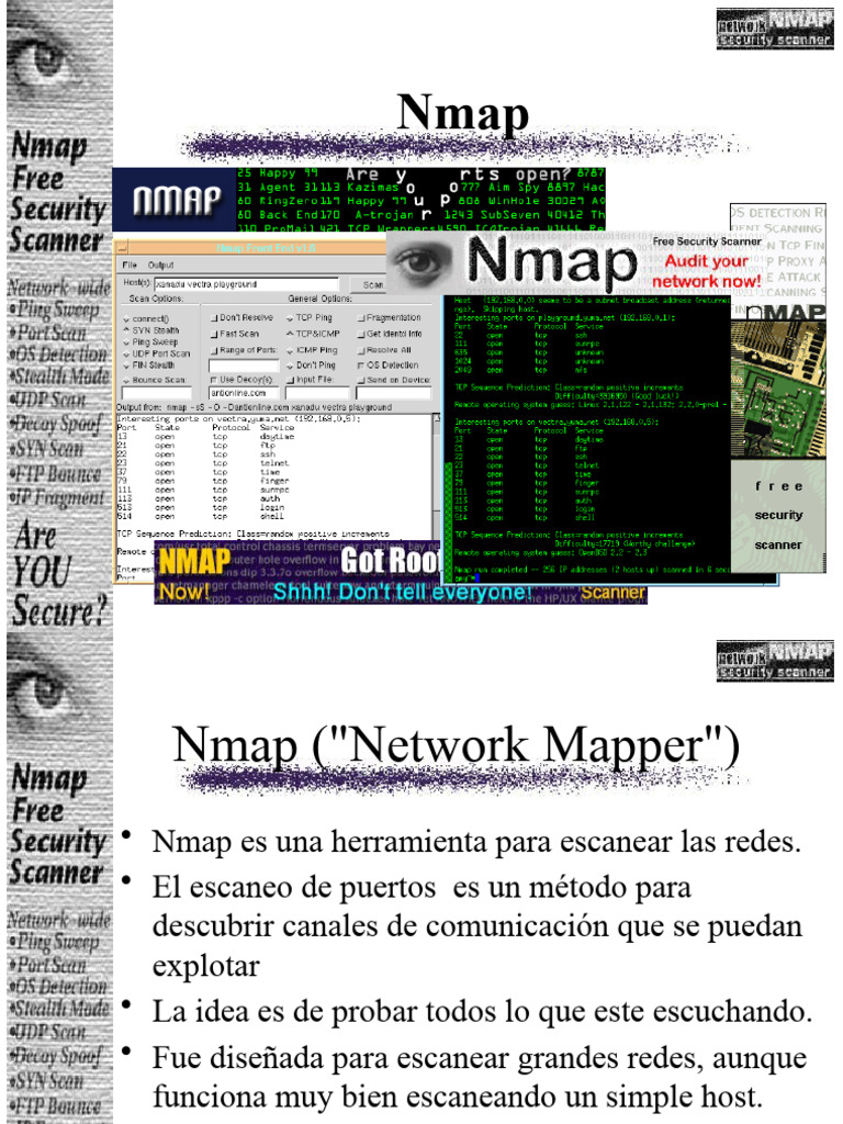 Nmap | PDF | Protocolo de Control de Transmisión | Cortafuegos ...