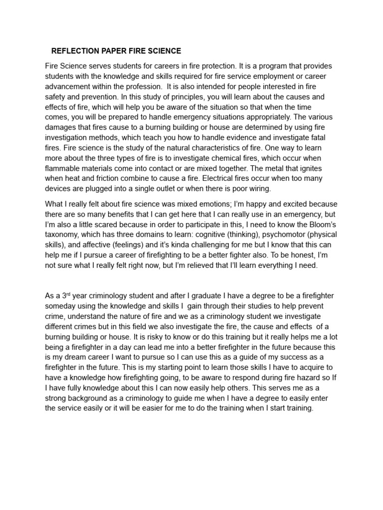 Noche Reflection Fire Science | PDF | Fires | Science