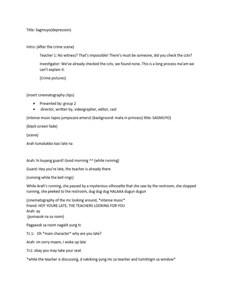 E Tech Short Film Script Draft | PDF