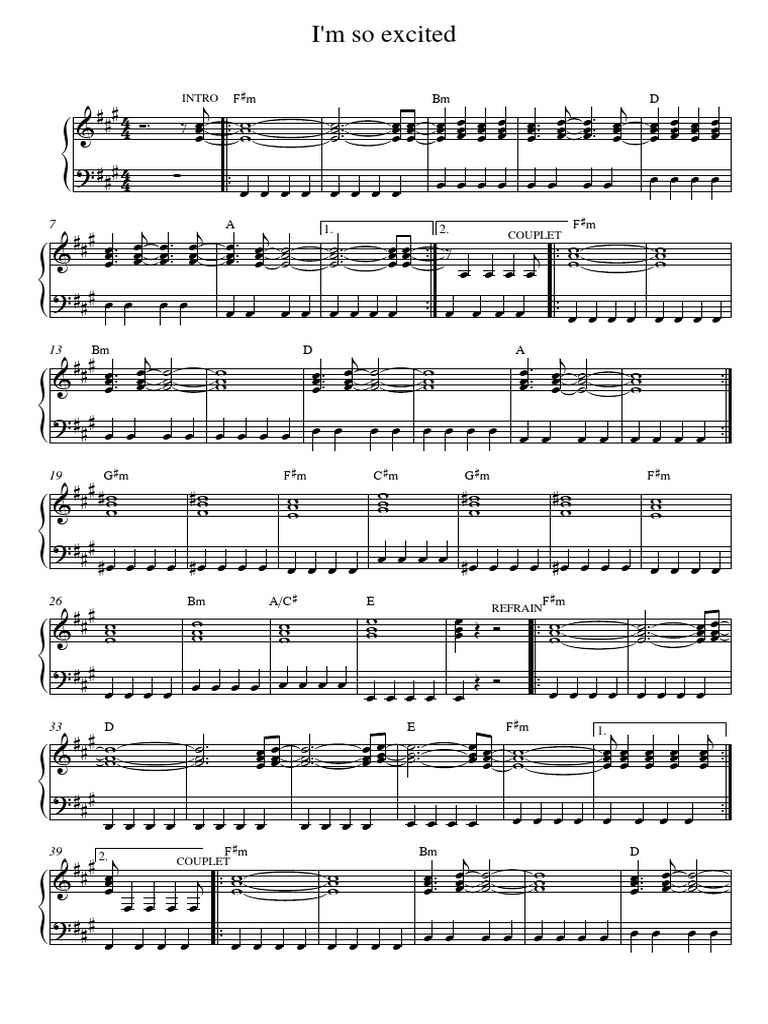 I'm So Excited | PDF