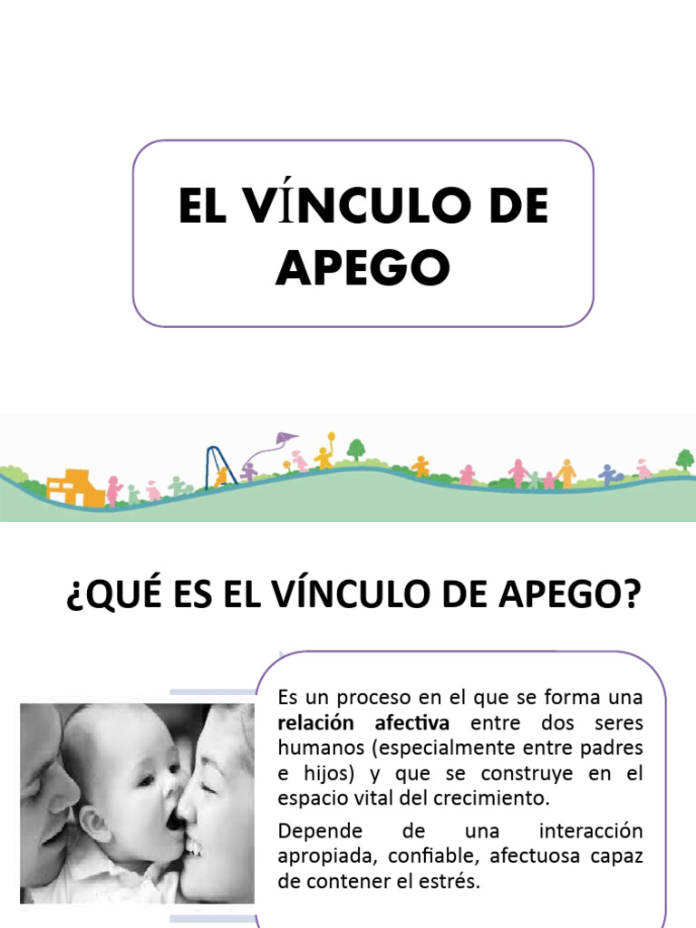 Vinculo de Apego | PDF | Teoría de apego | Sicología