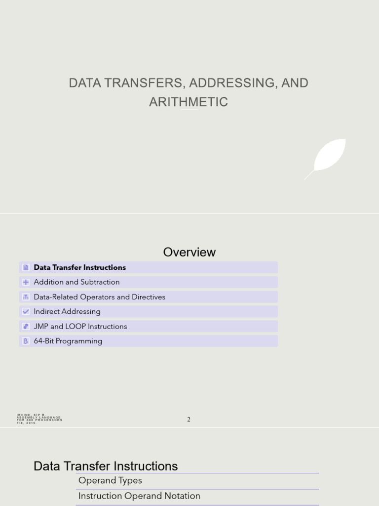Module 4a | Download Free PDF | Assembly Language | Computing