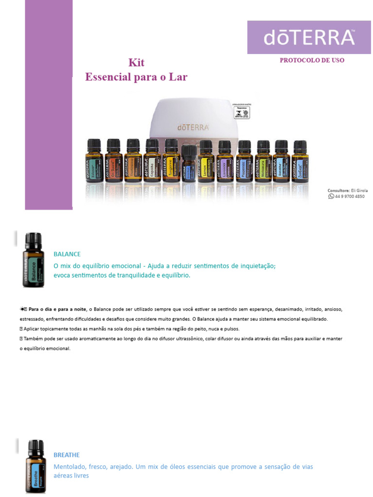 Protocolo Kit Essencial para o Lar | PDF | Dor | Gota