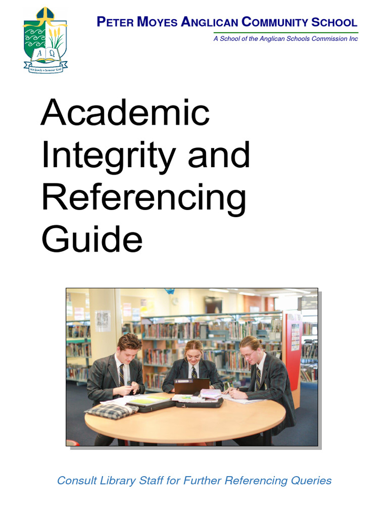 Academic Integrity and Referencing Guide | PDF | Sic | Citation