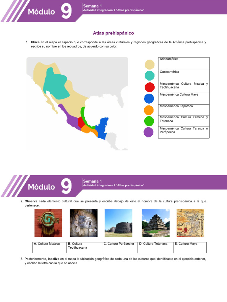 Actividad Integradora 1 - Modulo 9 - Prepa en Línea Sep | PDF | Mesoamérica | México