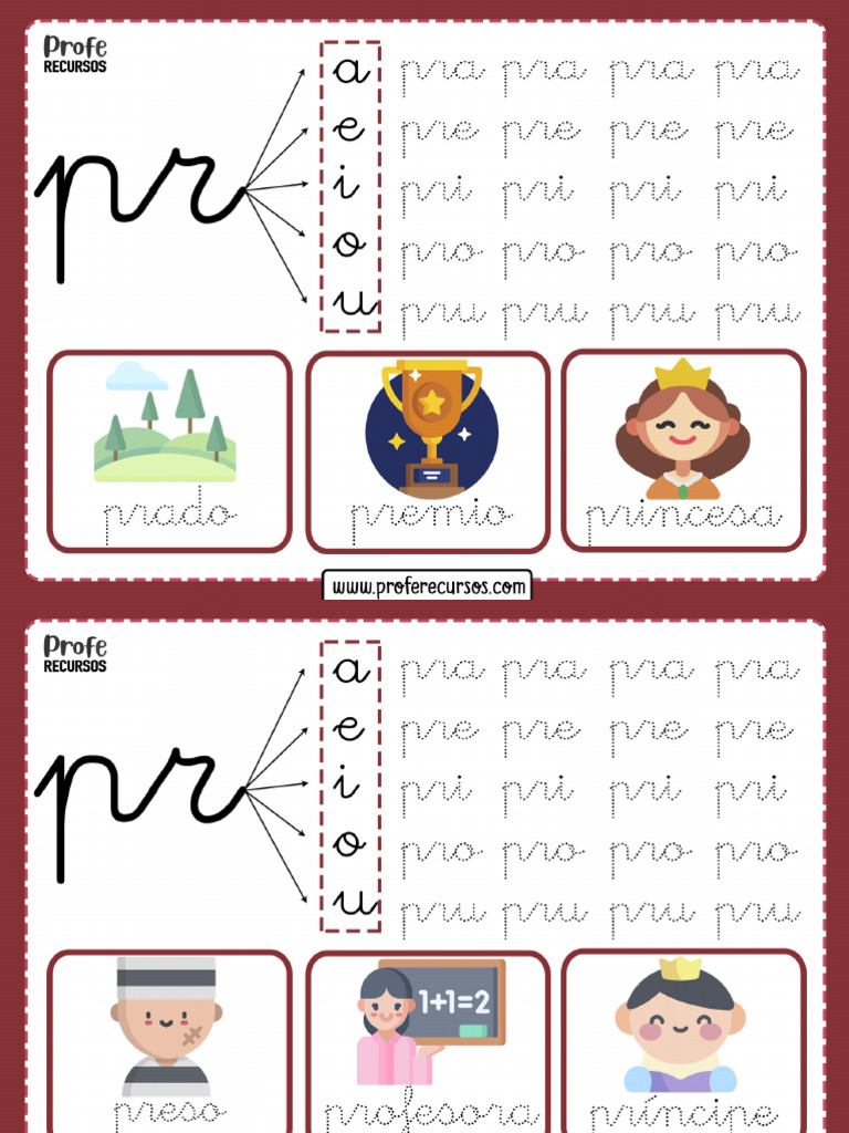 Silabas Trabadas PR | PDF