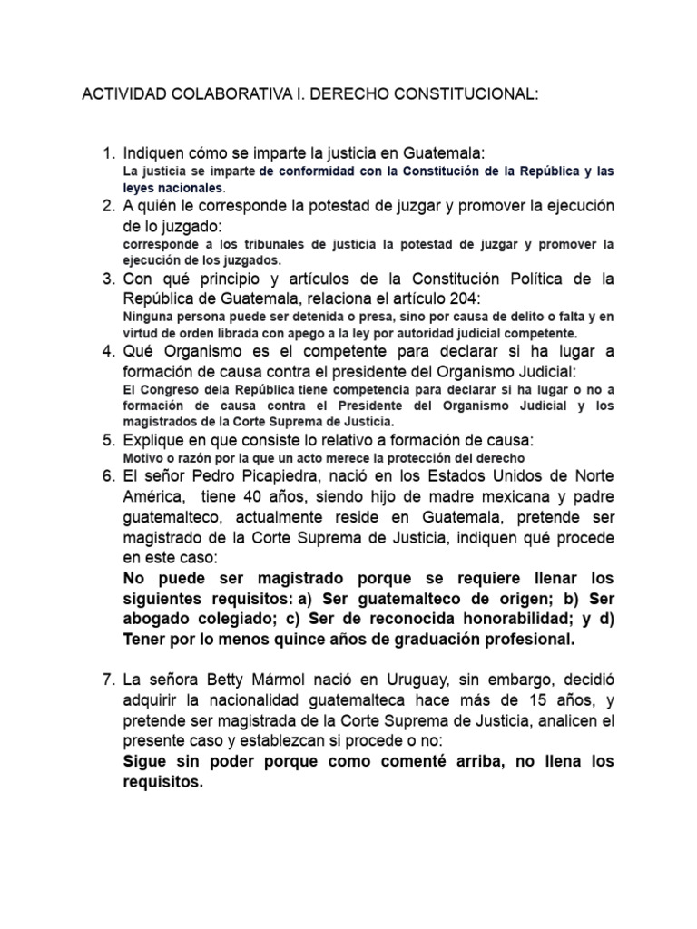 ACTIVIDAD COLABORATIVA Terminada | PDF | Judicaturas | Ley politica