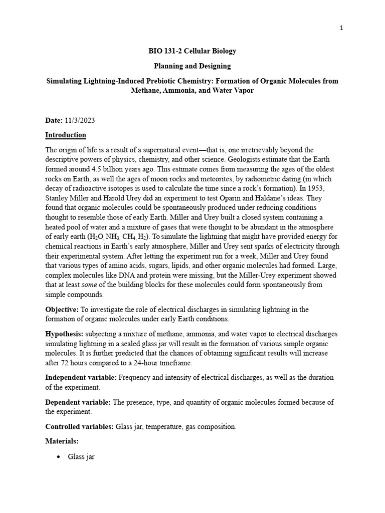 Planning and Designing | PDF | Chemistry | Physical Sciences