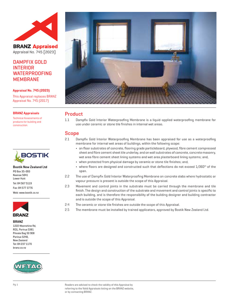 Interior Waterproofing Membrane Guide | PDF | Concrete | Shower