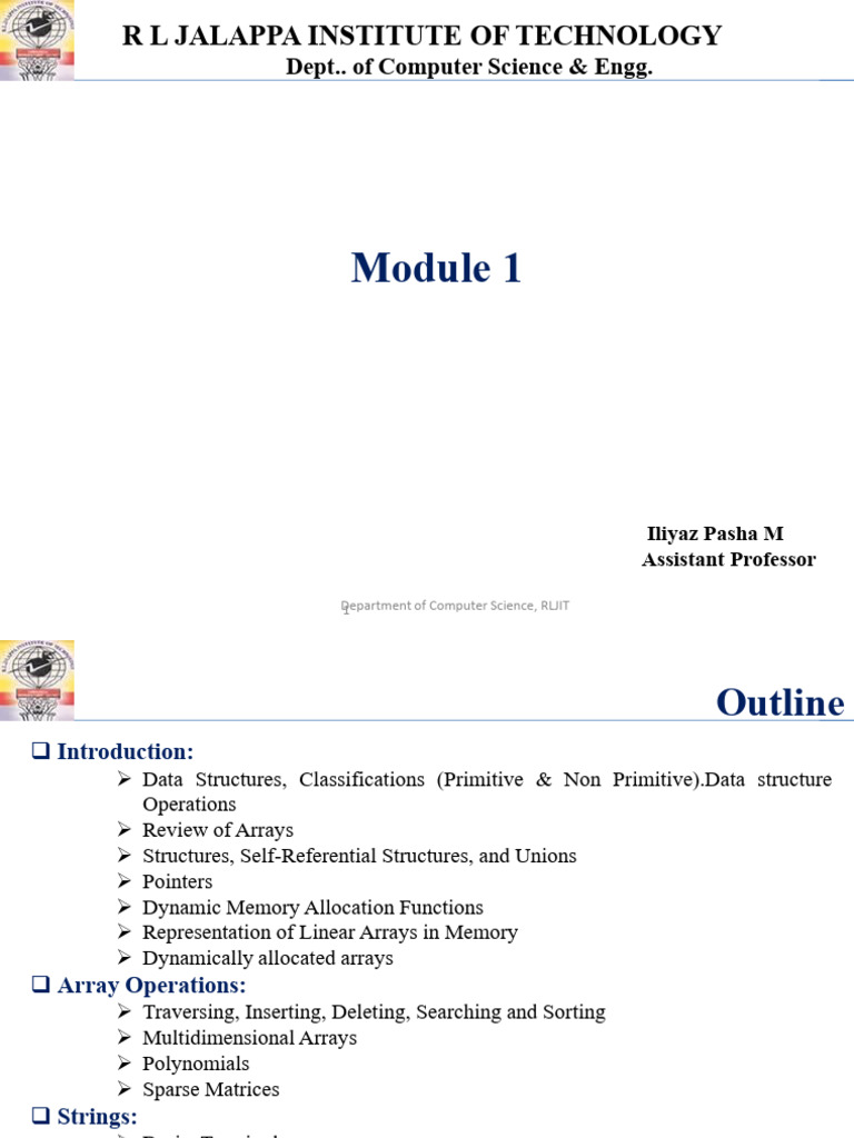 Module 1 Ds Pdf Pointer Computer Programming Software Development