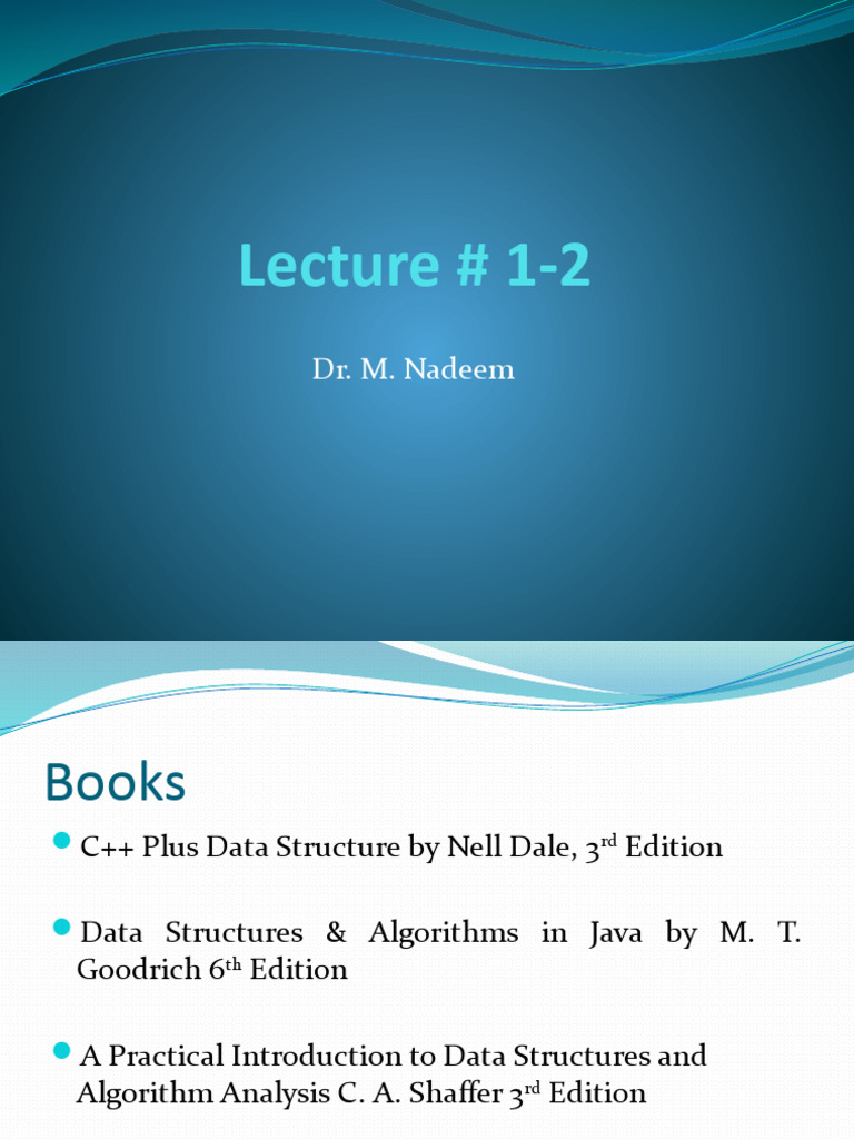 Lecture # 1-2-Intro | PDF | Time Complexity | Computer Science