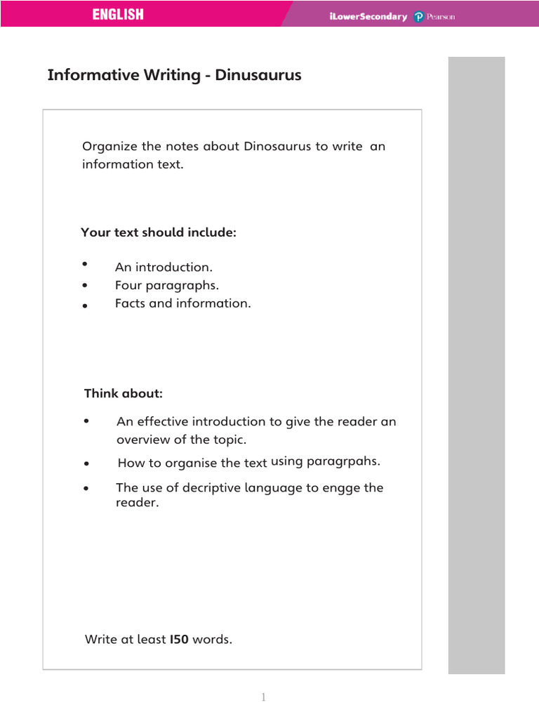 Informative Text on Dinosaurs | PDF