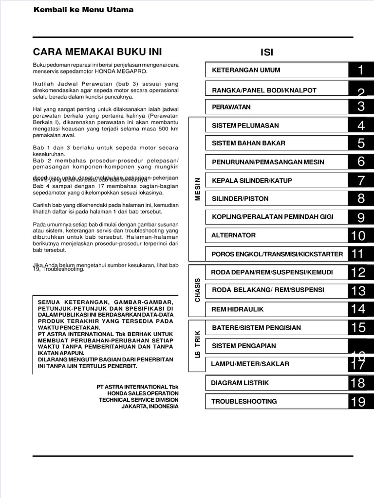 Vdocuments - MX - Honda Megapro Service Manual | PDF