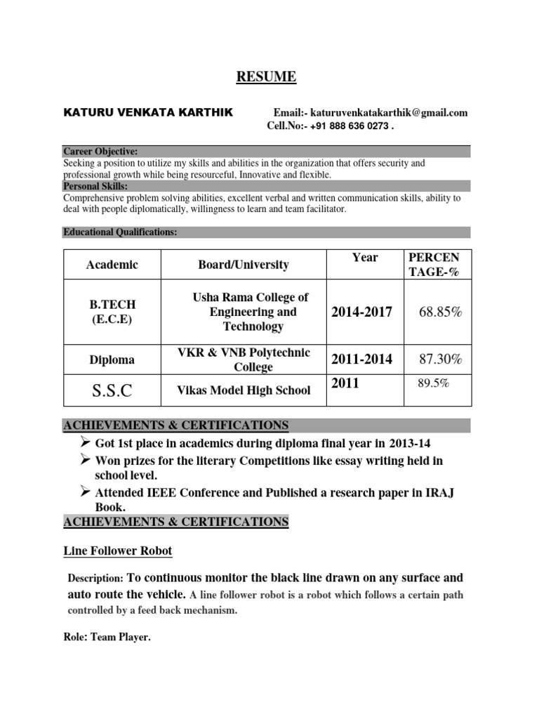 Karthik Resume | PDF | Communication | Computing