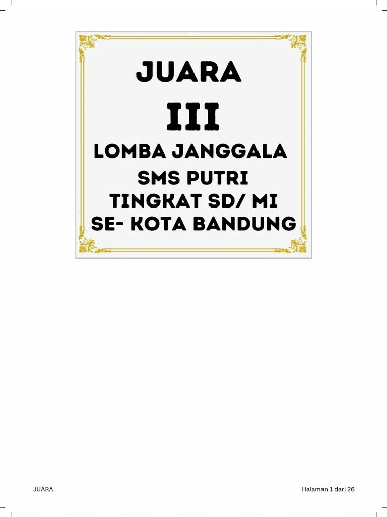 Juara 2 | PDF