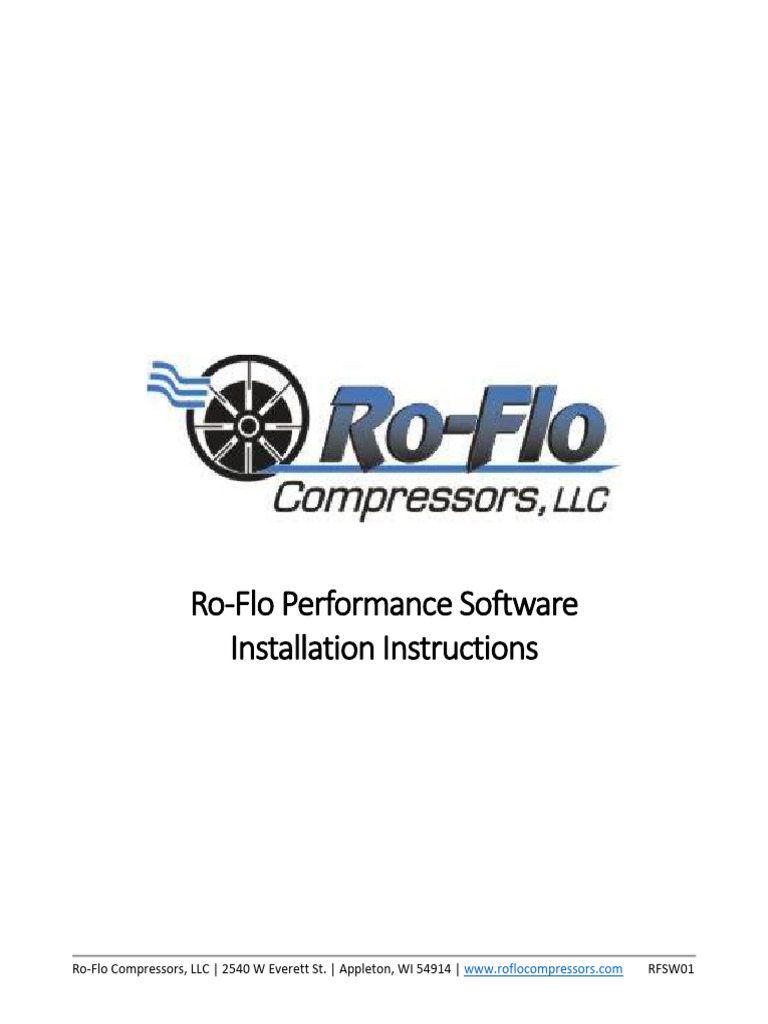 Ro-Flo Installation Instructions | PDF | User (Computing) | Computer ...
