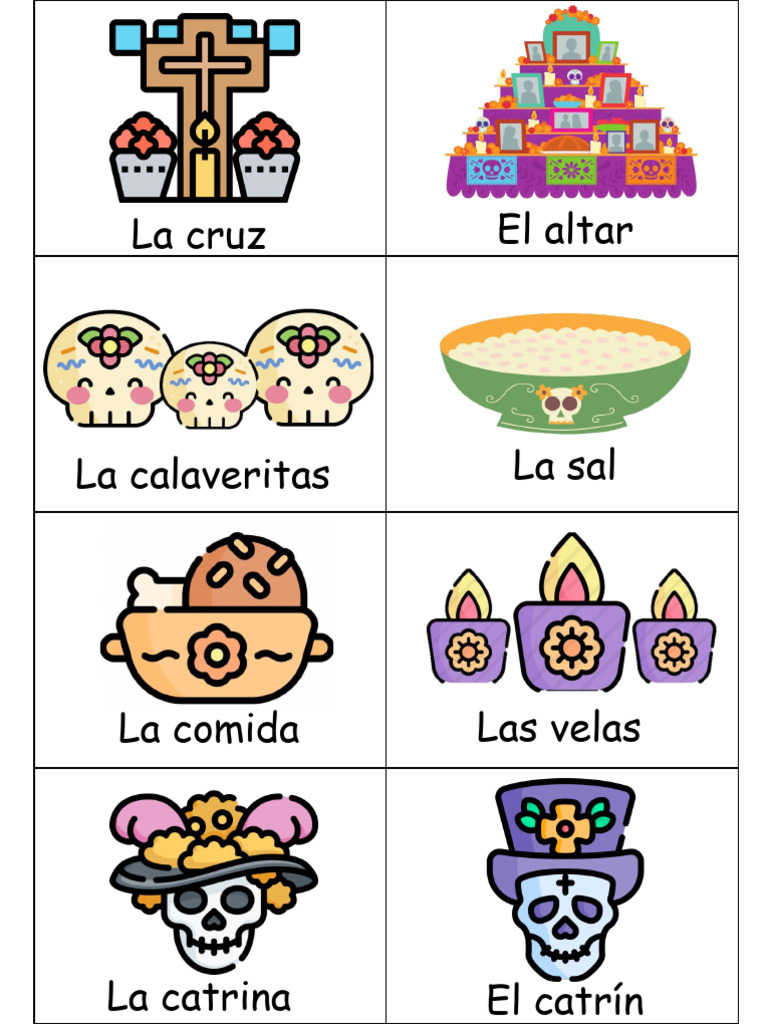 Loteria Dia de Muertos | PDF