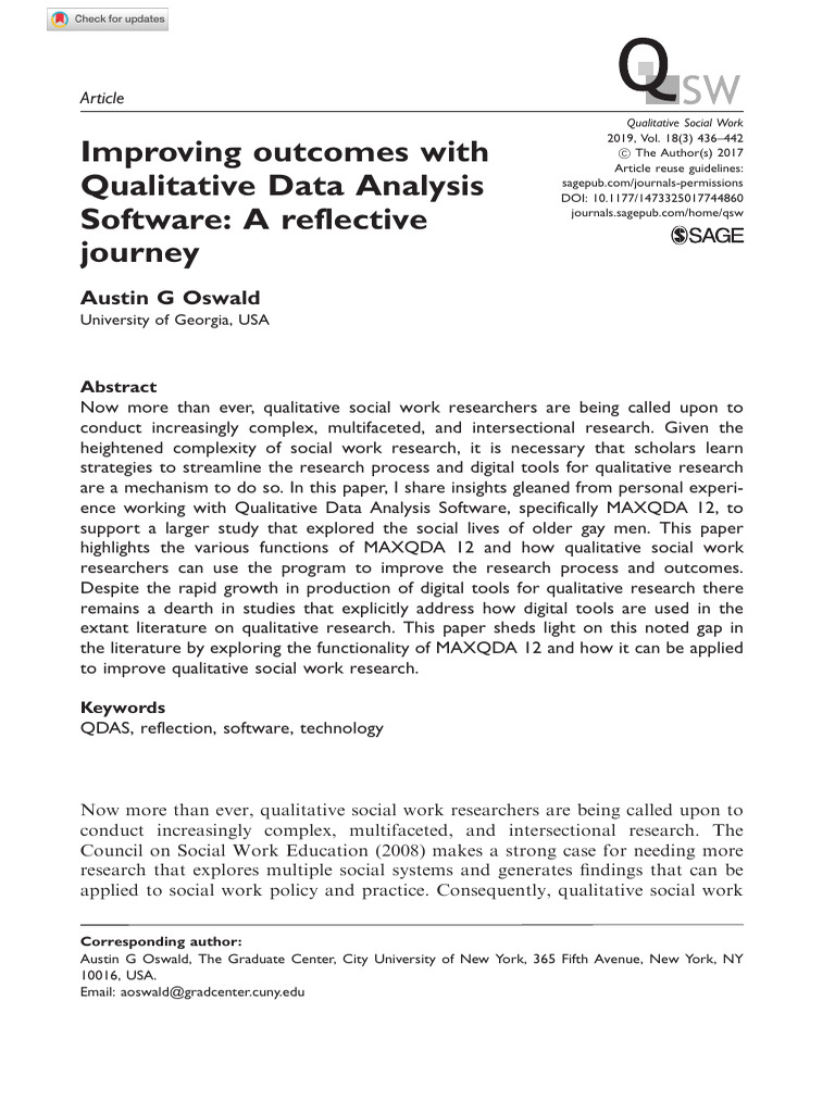 ING Improving Outcomes With Qualitative Data Analysis Software MAXQDA ...