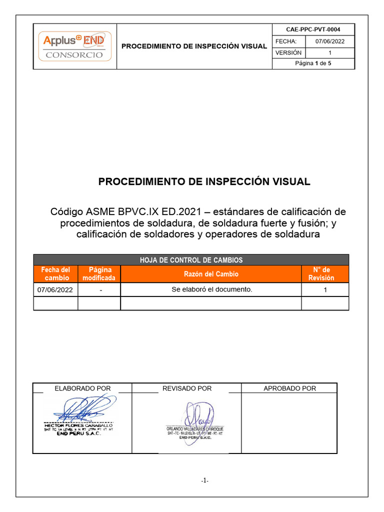 Cae-Ppc-Pvt-0004 - Visual API 1104 | PDF | Soldadura | Construcción