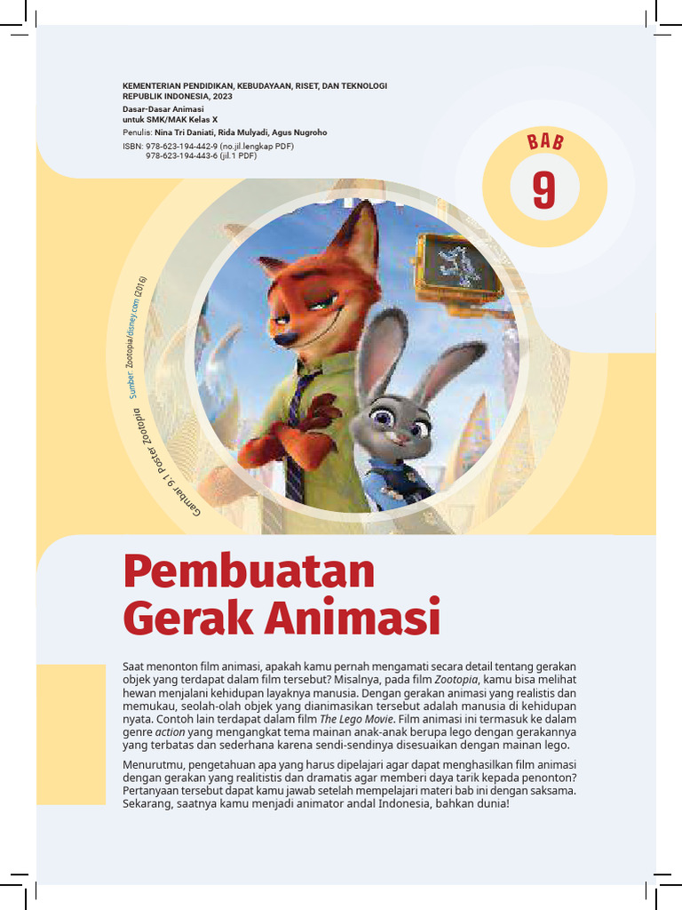 Book ANM 9 Pembuatan Gerak Animasi | PDF