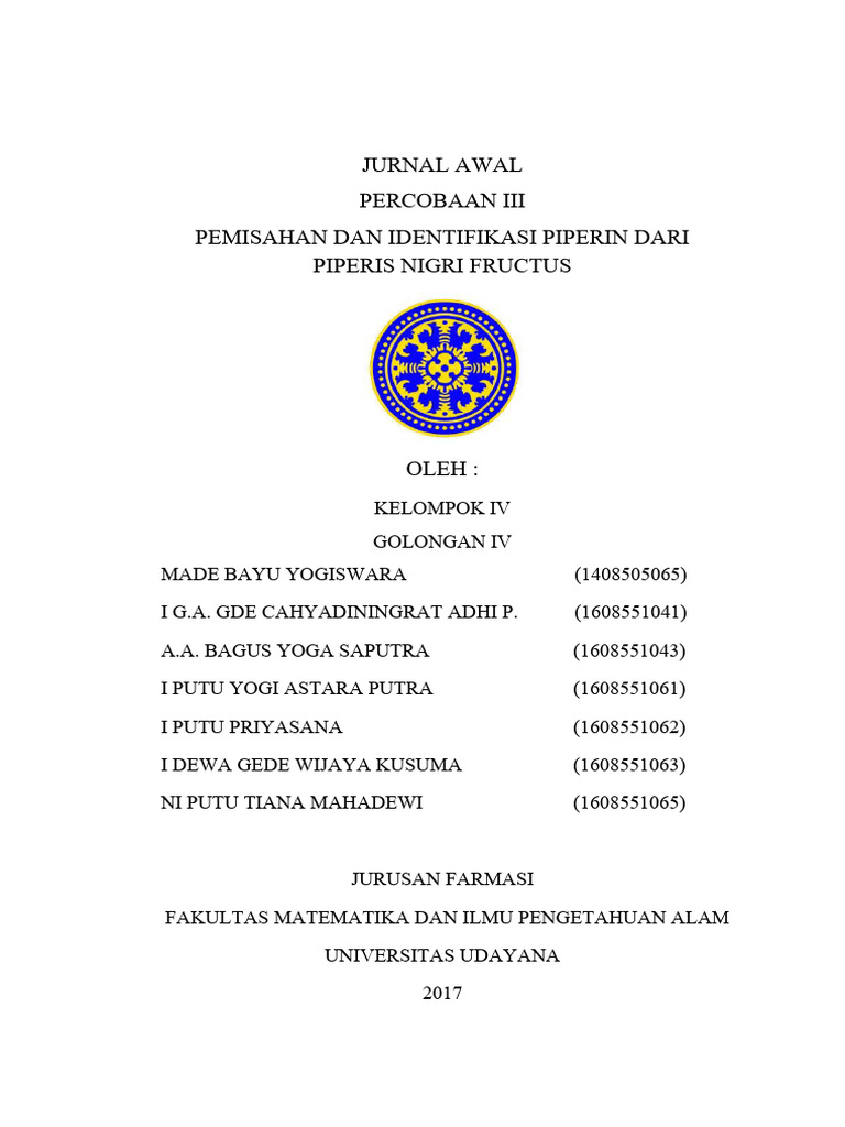Pemisahan Piperin dari Piperis Nigri | PDF | Kesehatan Holistik