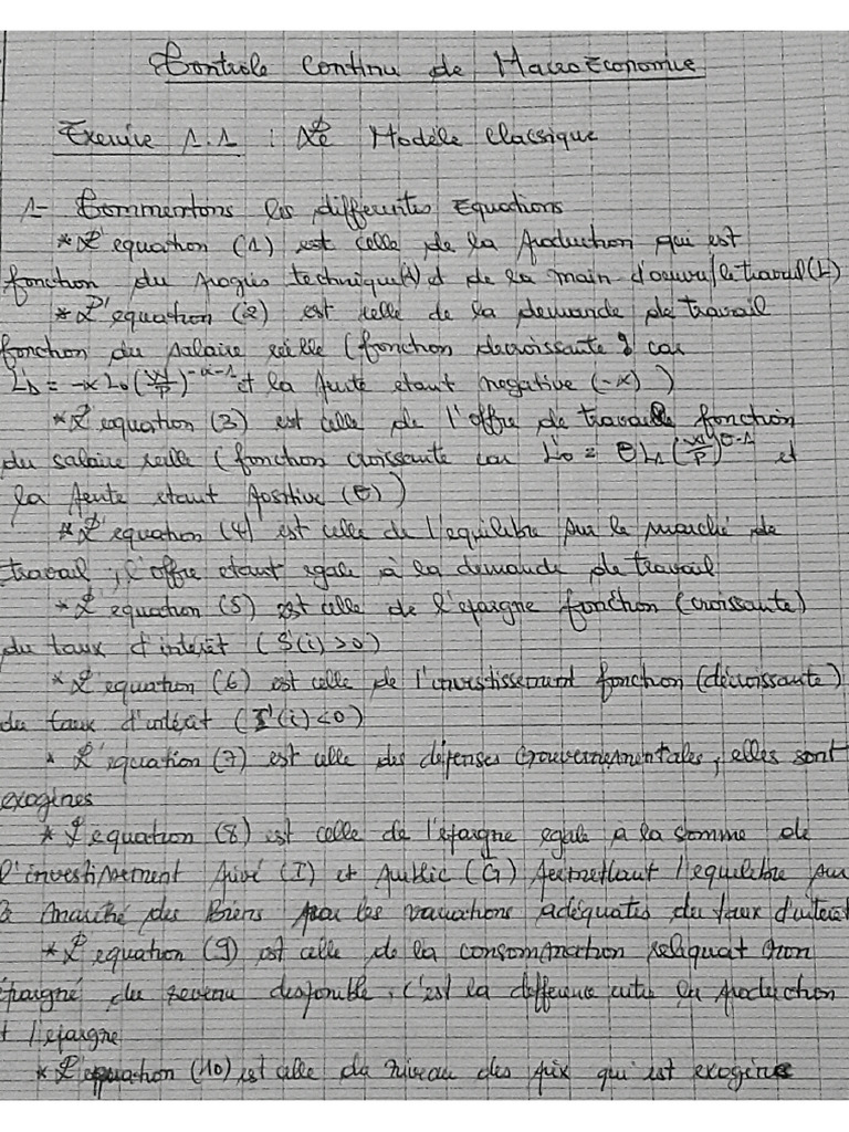 Éléments de Corrigé Du TD de Macro 2 | PDF