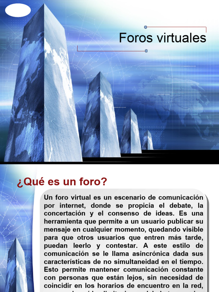 Características de Foros Virtuales | PDF