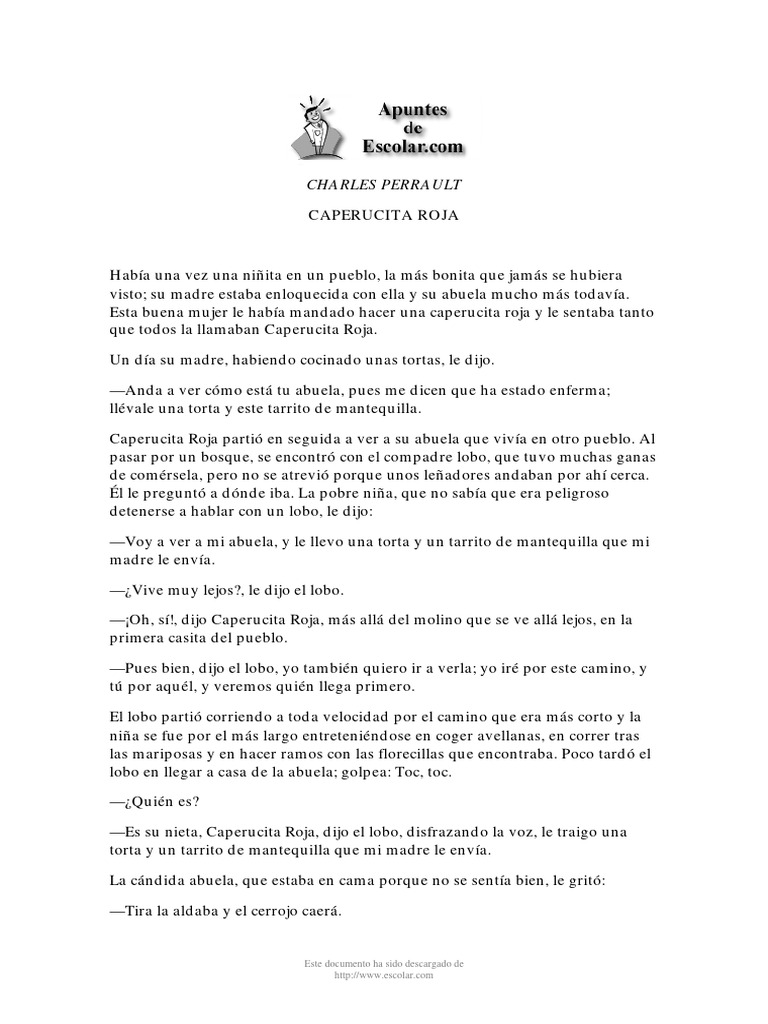 Cuentos Tradicionales | PDF | Caperucita Roja | Cenicienta