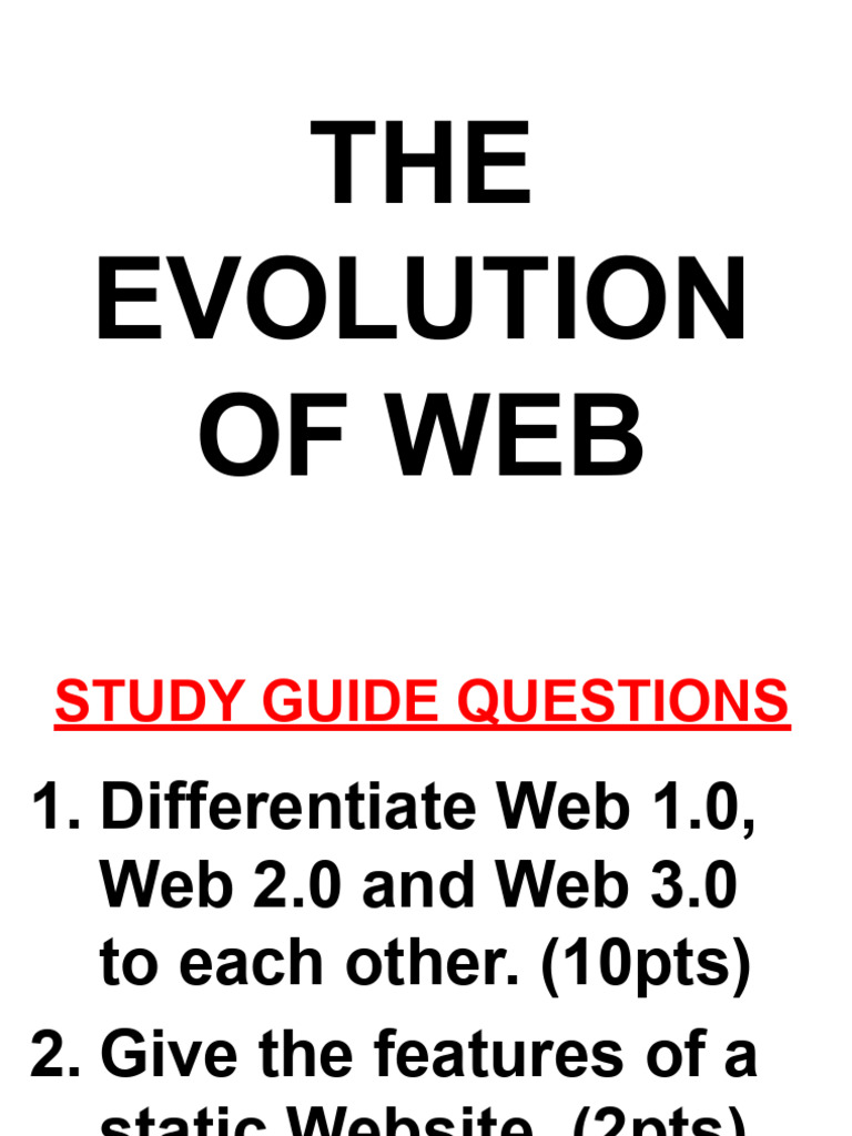 The Evolution of Web | PDF