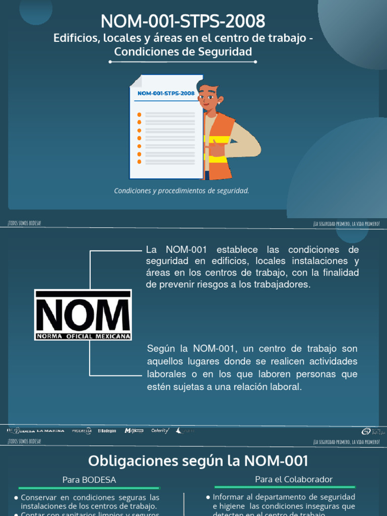 SeHi01 NOM-001-STPS-2008 Uso y Conservación de Las Áreas de Trabajo ...