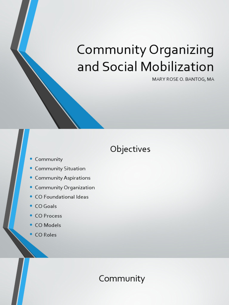 Community Organizing and Mobilization Guide | PDF | Community | Leadership