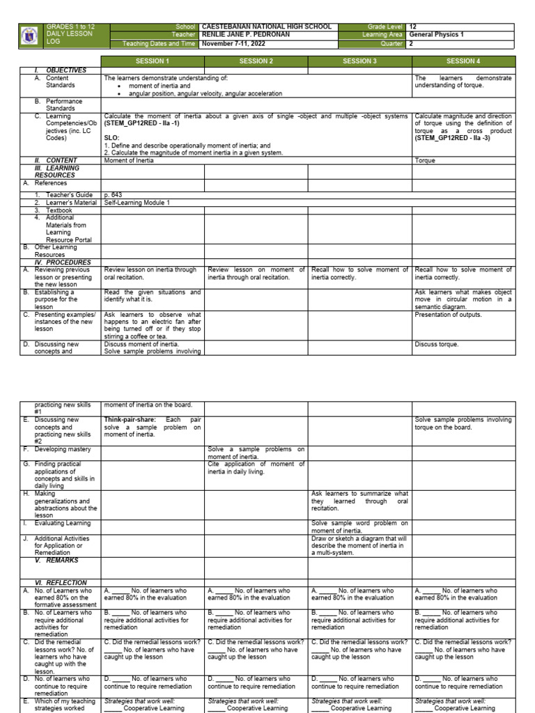 Gen. Physics 1 W1 | PDF | Learning | Inertia