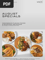 Wheels Coffee Roasters Menu Overview | PDF | Pasta | Steak