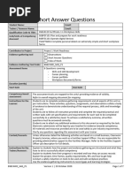 SBL Revision Question Guidance Sept 22 To June 23 | PDF | Risk | Analytics