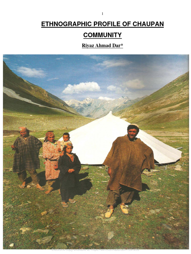 Ethnographic Profile of Chaupan | PDF | Nomad | Marriage