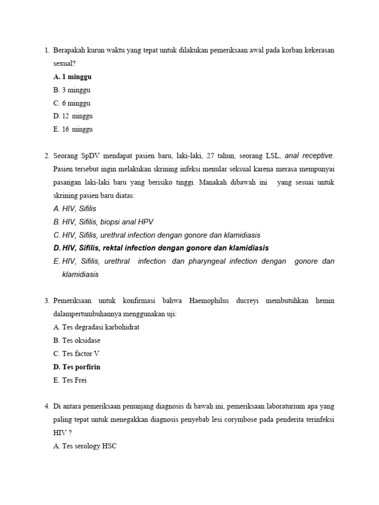 Skrining dan Diagnosis Infeksi Menular Seksual | PDF