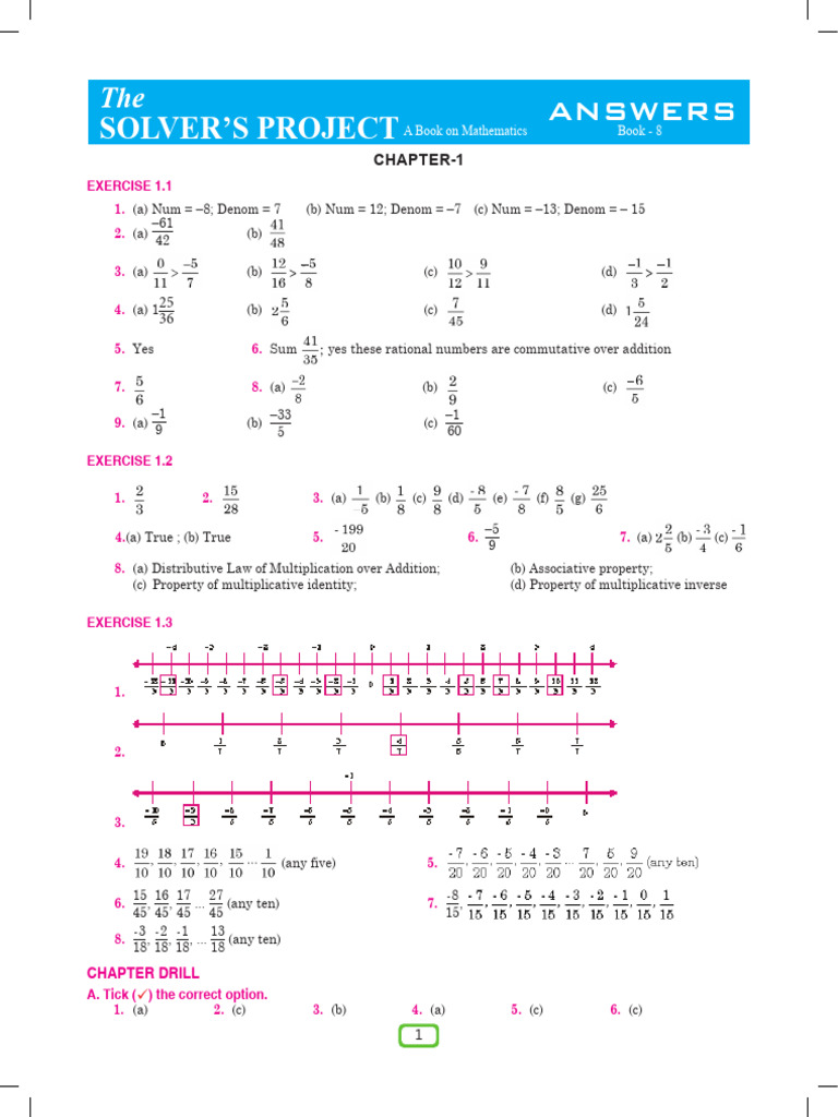 SOLVERS PROJECT MATHS CLASS 8 Answers Book | PDF | Rectangle | Mathematics